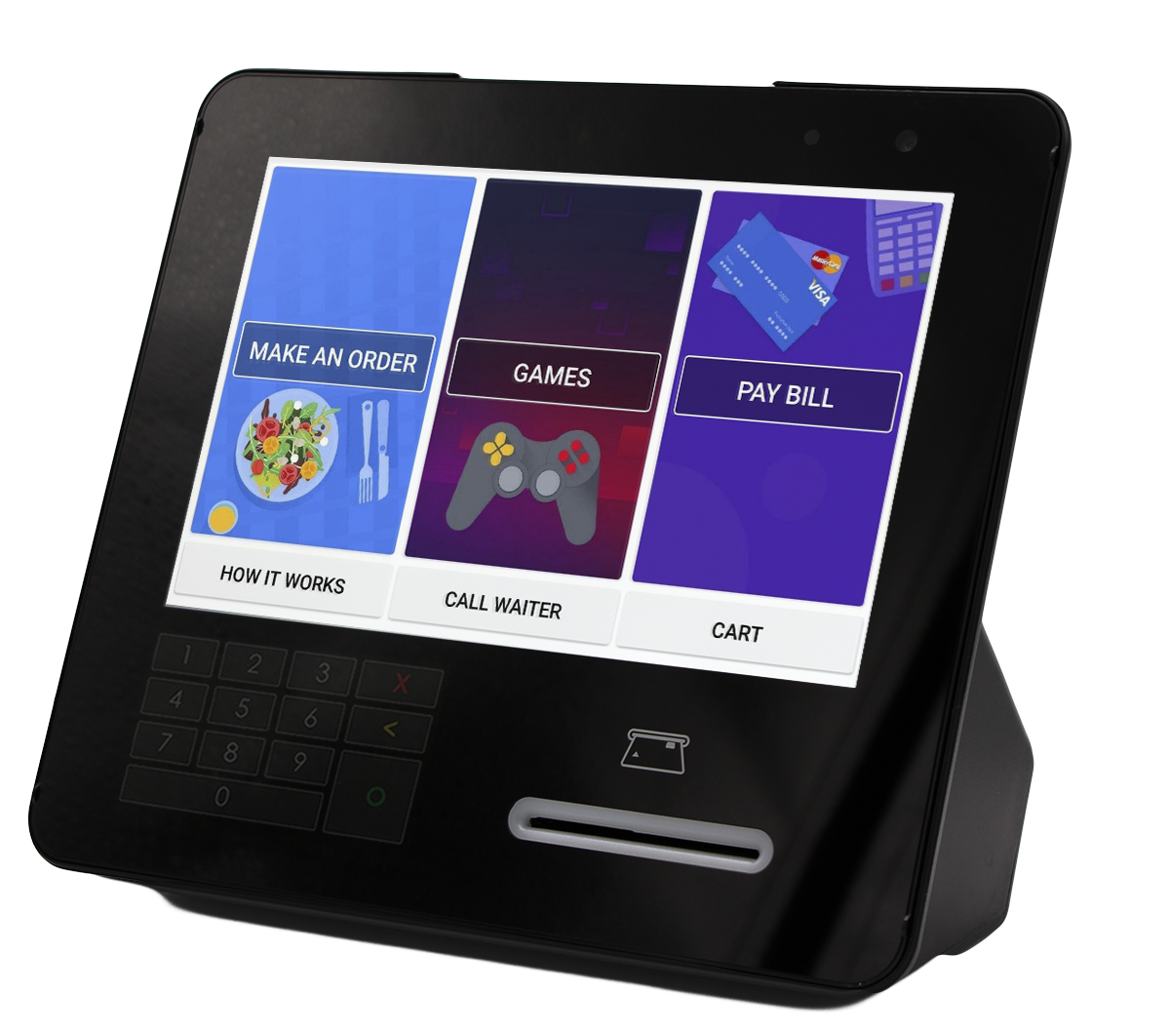 Kate. Restaurant Tablet | The best pay-at-the-table restaurant service